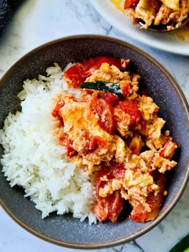 Chinese tomato egg stir fry story - Casually Peckish
